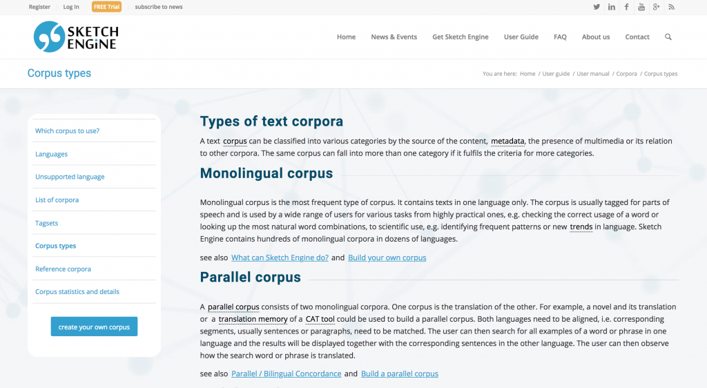 Corpus Resources – The Corpus-Aided Platform for Language Teachers (CAP)